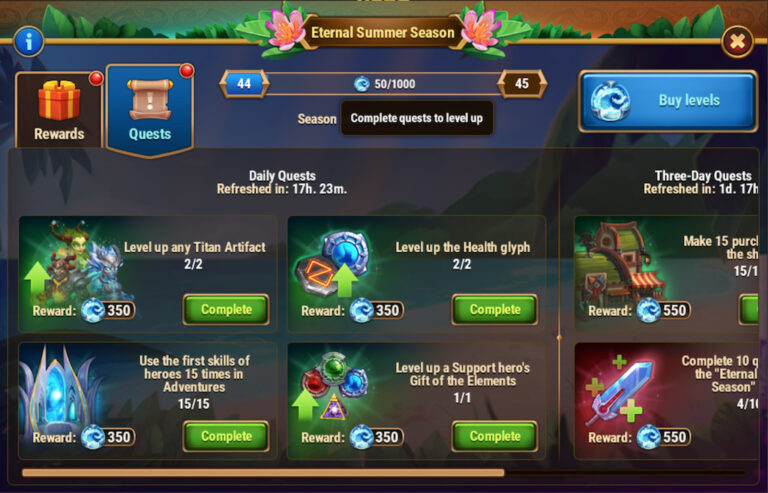 [Hero Wars Guide]Season Event｜Insights with HeroWars Login