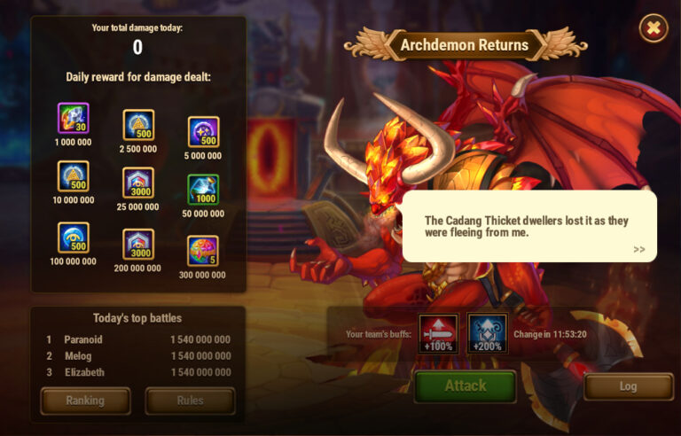 [Hero Wars Guide]Archdemon Returns - Insights with HeroWars Login