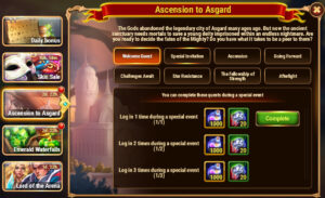 [Hero Wars Guide]Ascension to Asgard Tasks and Rewards - Insights with HeroWars Login