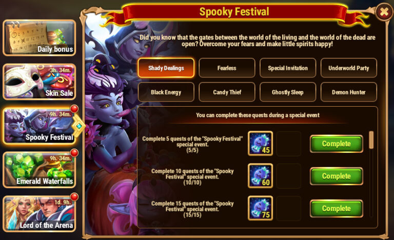 [Hero Wars Guide]Spooky Festival - Insights with HeroWars Login