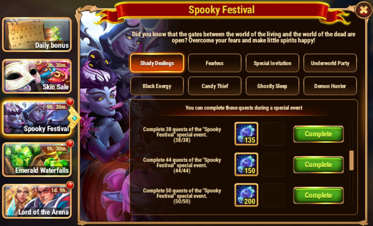 [Hero Wars Guide]Spooky Festival All Quests｜Insights with HeroWars Login