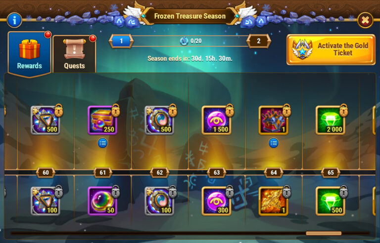 [Hero Wars Guide]Frozen Treasure Season Rewards - Insights with ...