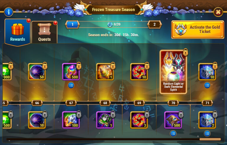 [Hero Wars Guide]Frozen Treasure Season Rewards - Insights with ...
