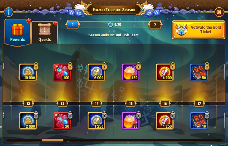 [Hero Wars Guide]Frozen Treasure Season Rewards - Insights with ...