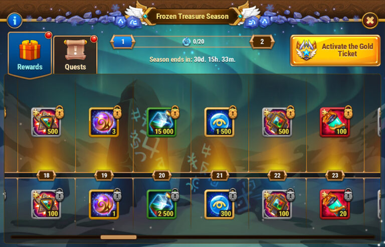 [Hero Wars Guide]Frozen Treasure Season Rewards - Insights with ...