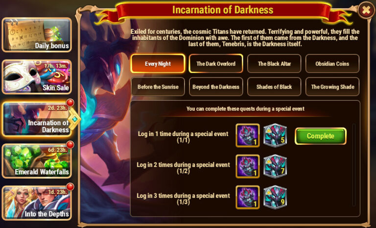 [Hero Wars Guide]Incarnation of Darkness - Insights with HeroWars Login