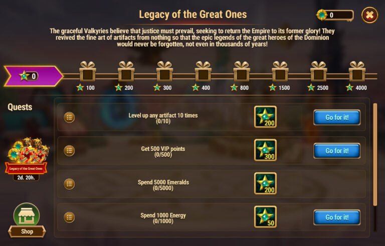 [Hero Wars Guide]Legacy of the Great Ones Tasks and Rewards - Insights ...