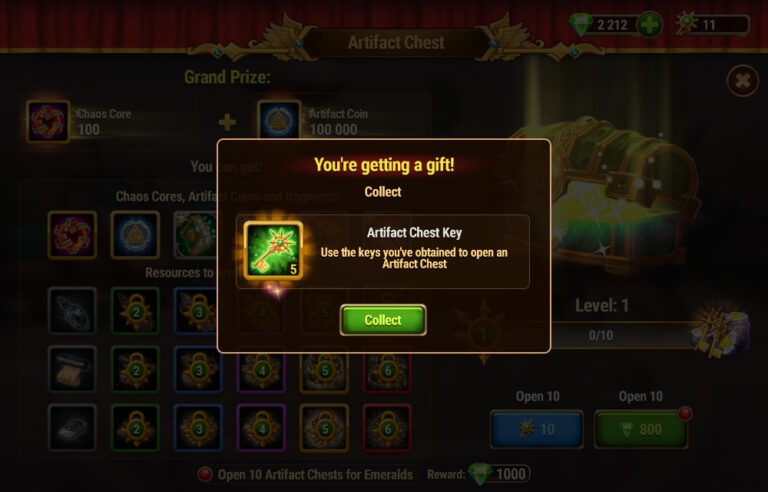 [Hero Wars Guide]Artifact Chest - Insights with HeroWars Login