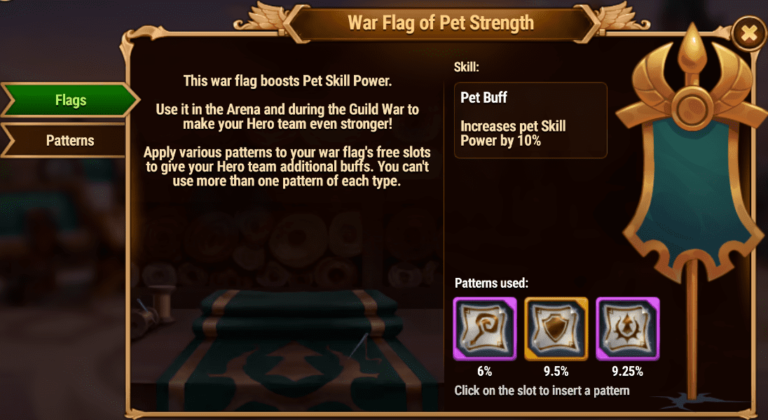 [Hero Wars Guide]Setup of War Flags and Patterns - Insights with ...
