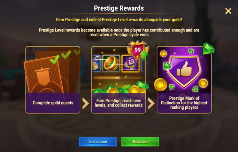 [Hero Wars Guide]Guild Prestige & Quests - Insights with HeroWars Login