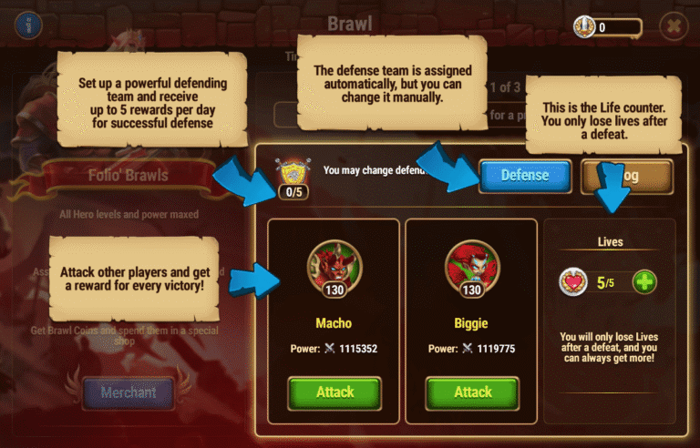 [Hero Wars Guide]Folio' Brawls - Insights with HeroWars Login