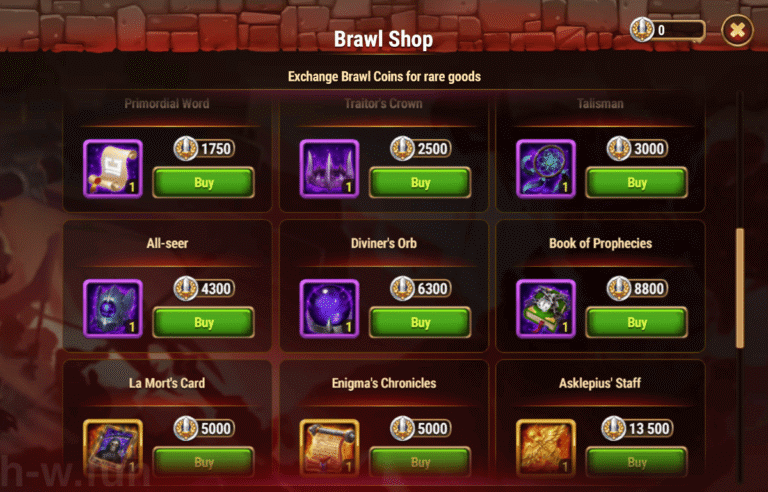 [Hero Wars Guide]Brawl Shop (Jet) - Insights with HeroWars Login