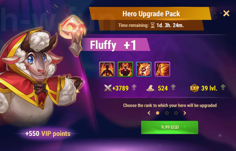 [Hero Wars Guide]Hero Upgrade Pack (Fluffy) - Insights with HeroWars Login